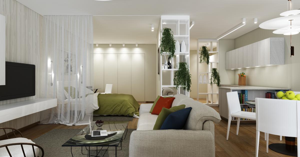 Studio Apartment Interior Design at Kern Residences